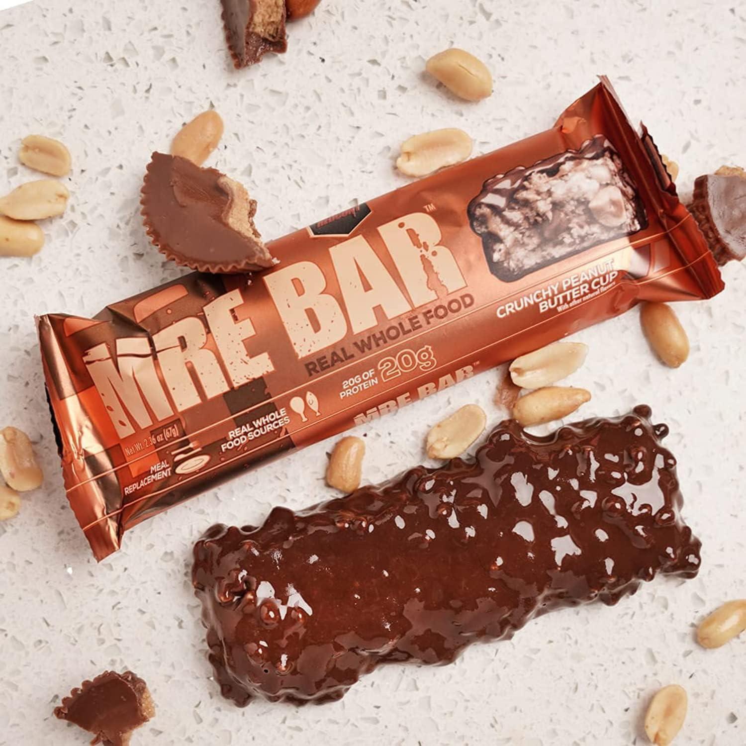 Buy MRE Bar - Crunchy Chocolate Peanut Butter Meal Replacement Bar (12 ...