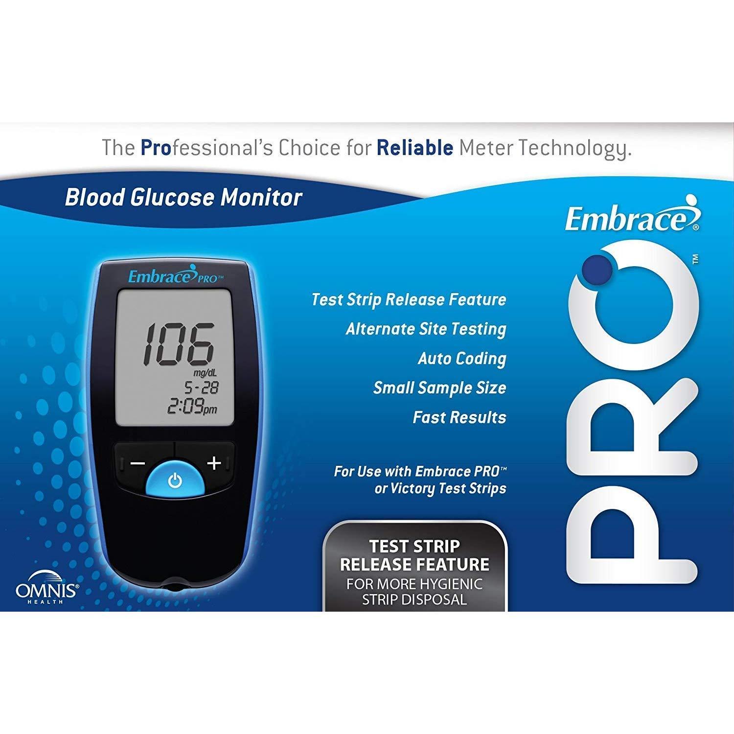 Embrace Pro Blood Glucose Meter - Reliable Monitoring for Diabetes ...