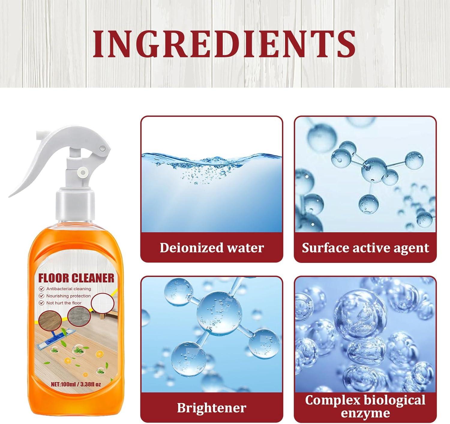 Tile Spray Cleaner Household Floor Cleaner Powerful Stain Removal Floor ...