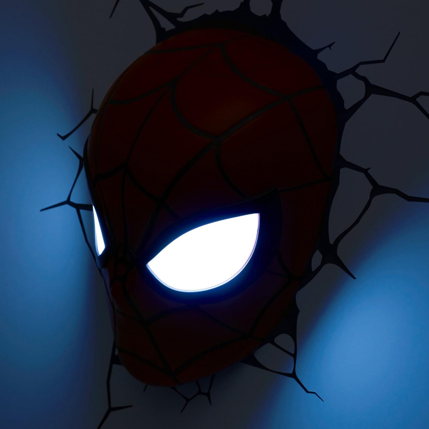 spiderman face light