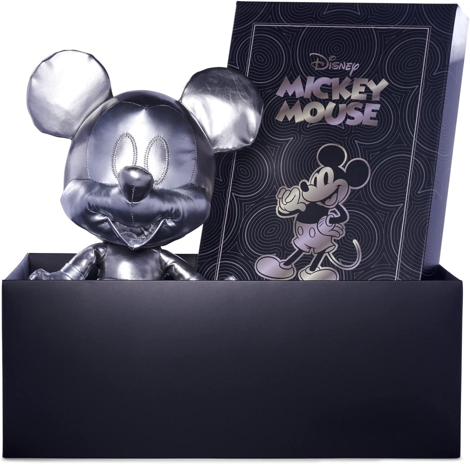 Disney Silver Mickey Mouse 35cm Plush Figure - September Edition ...
