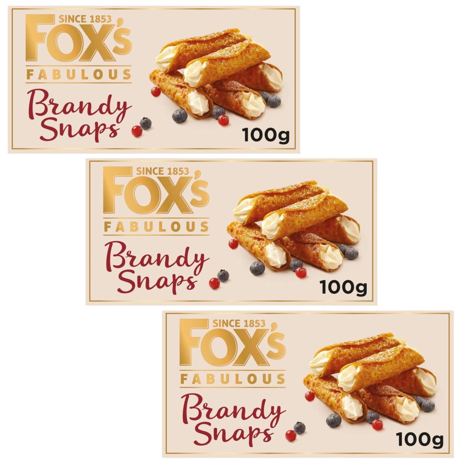 Brandy Snaps Bundle Consisting of Foxs Brandy Snaps 100g (3 Pack) | Buy ...