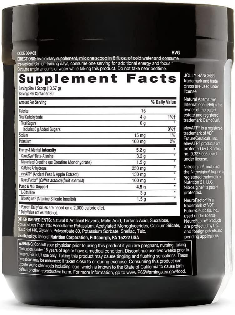 Beyond Raw LIT Pre-Workout Powder | Jolly Rancher Watermelon Flavor ...