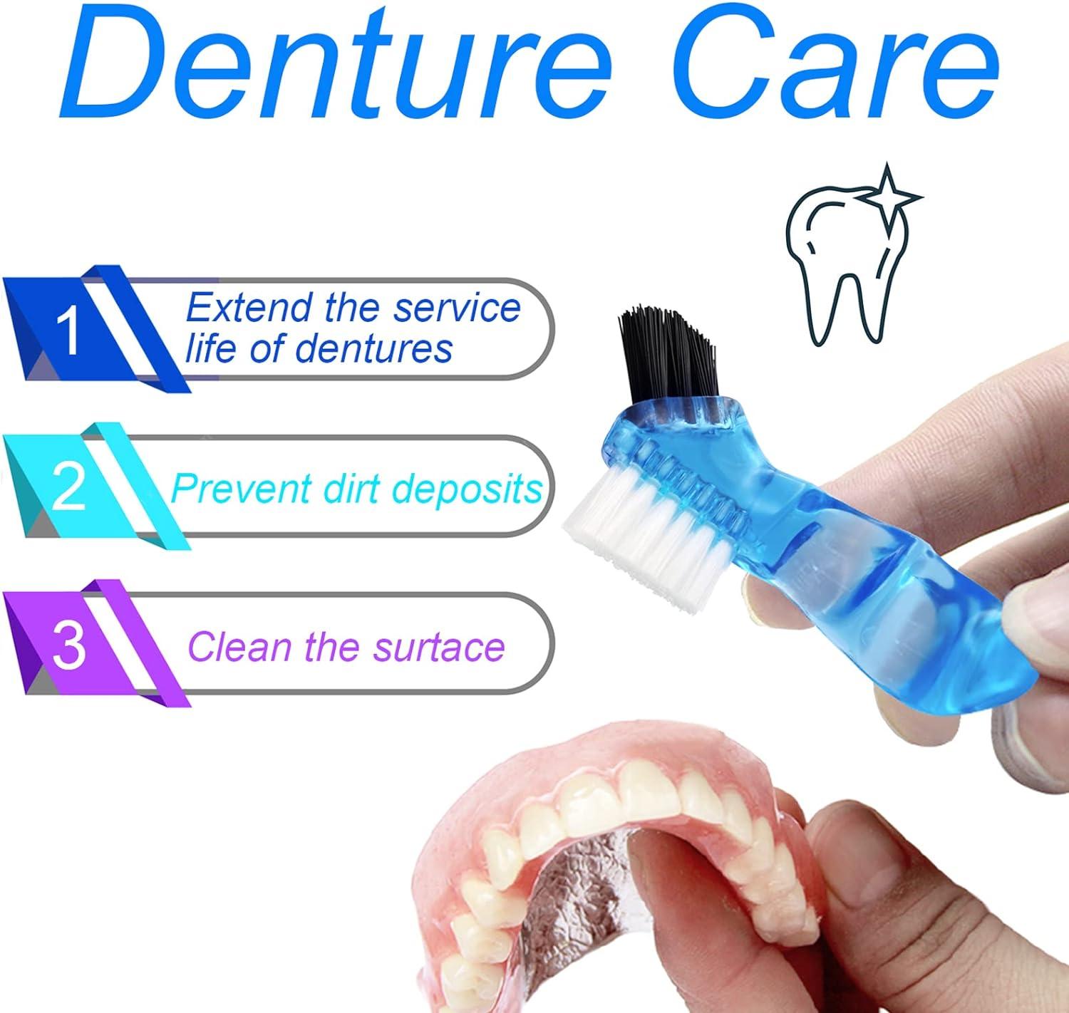 Black Denture Soaking Container Partial Denture Case Orthodontic ...