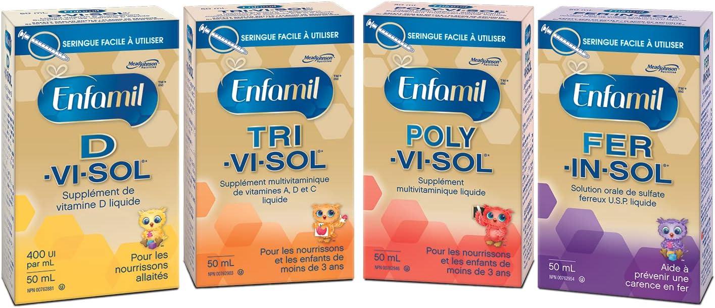 Enfamil TRI-VI-SOL Liquid Multi-Vitamin Supplement of Vitamins A D and ...