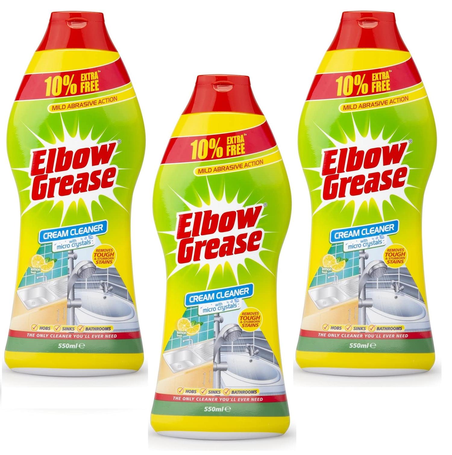 3 x Elbow Grease Cream Cleaner | Buy Now with Express International Delivery | GoSupps.com