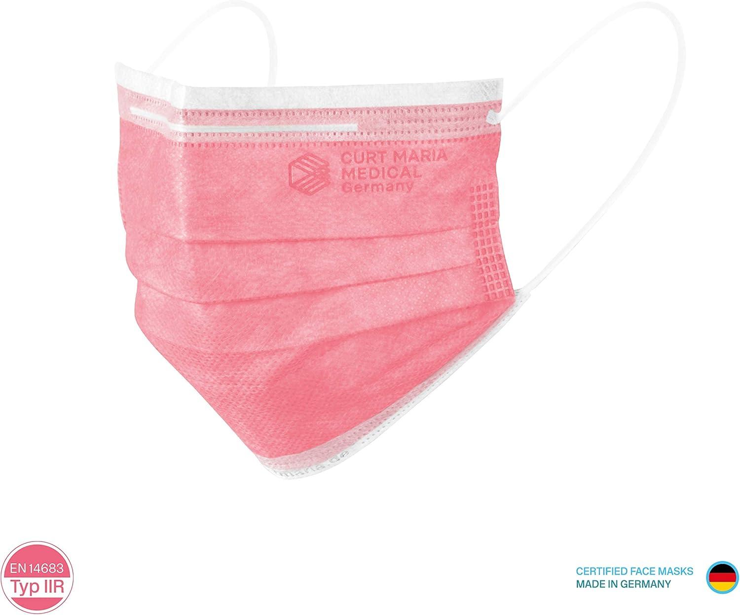 CURT MARIA MEDICAL 50 x Type IIR Disposable Surgical Masks - EN 14683 ...