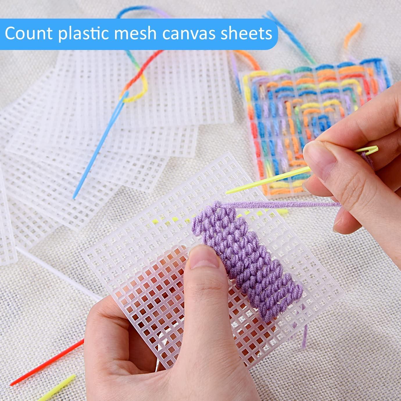 sewing with plastic grid