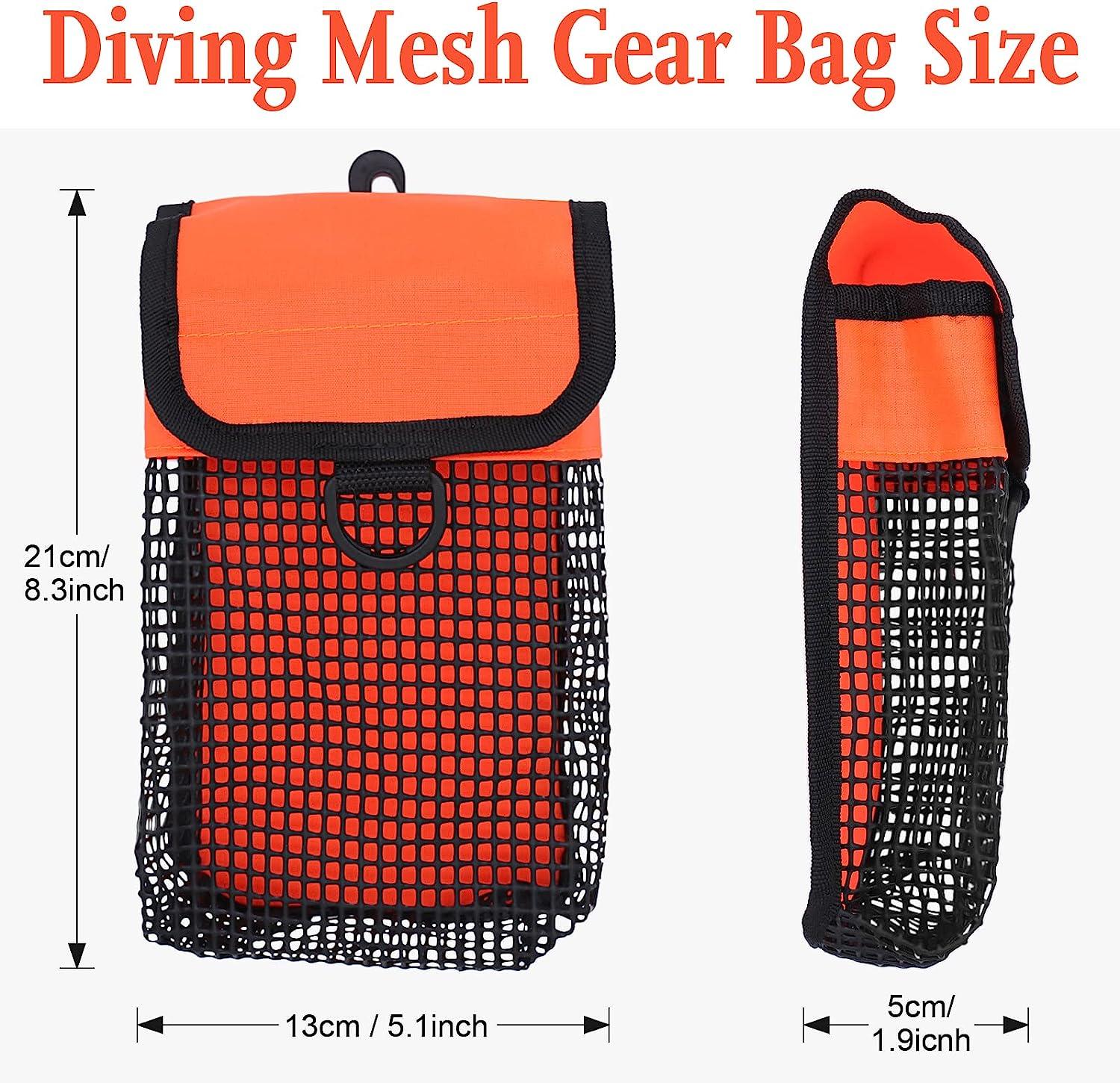 Scuba Diving Gear Bag with Finger Reel/SMB Safety Buoy, Mesh Storage Pocket - Snorkeling ...