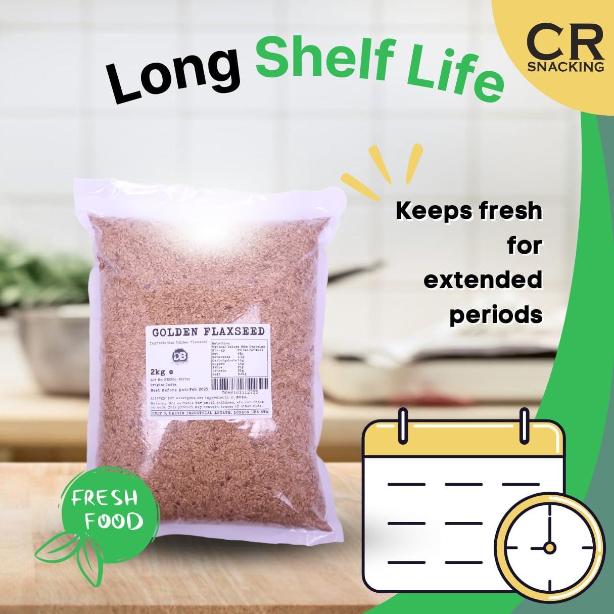 Golden Flaxseed 2KG - Golden Linseed | Whole Foods Flaxseed Linseed ...