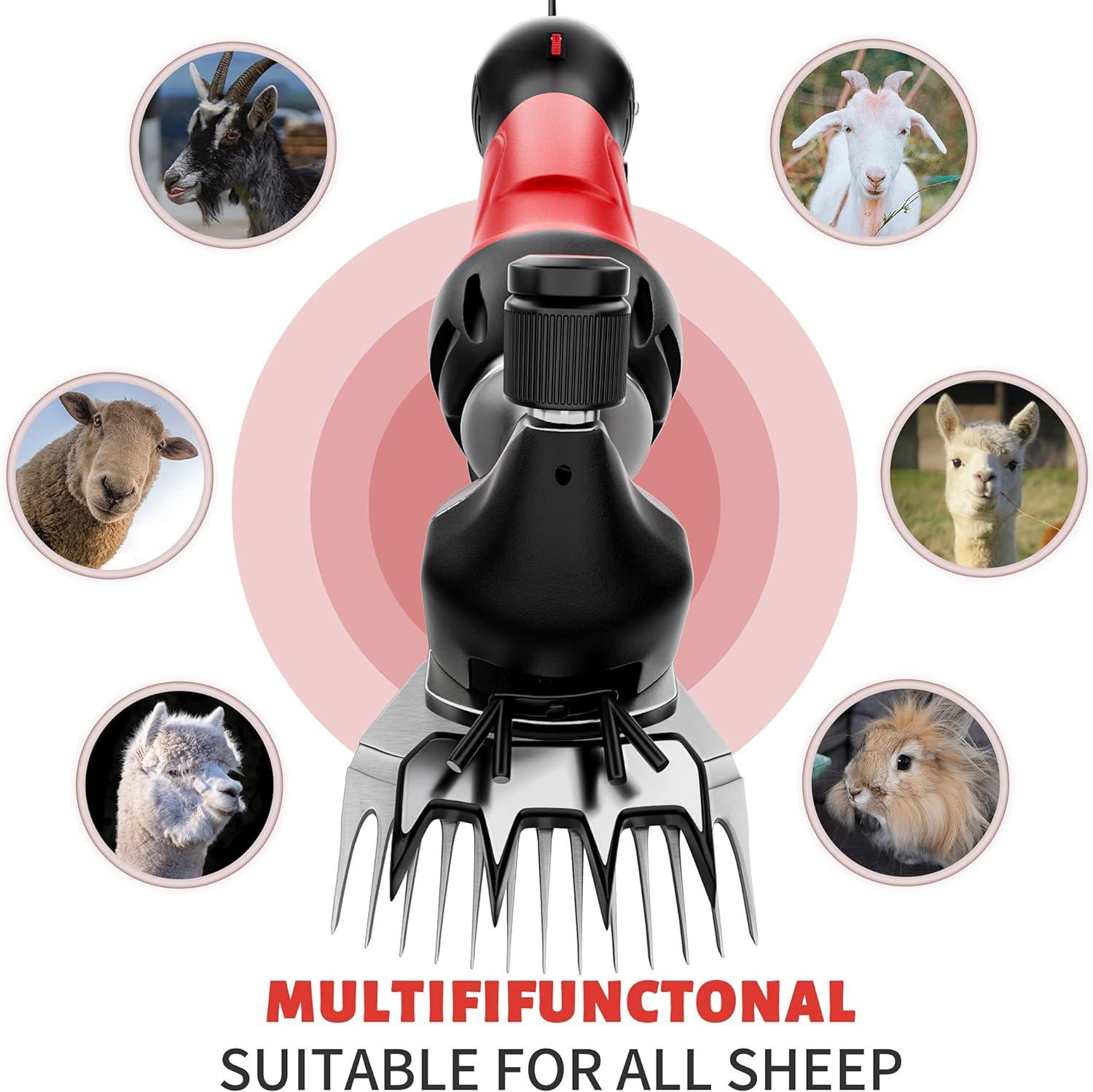 Dragro 500W Professional Electric Sheep Scissors | 6-Stage Clipper for ...