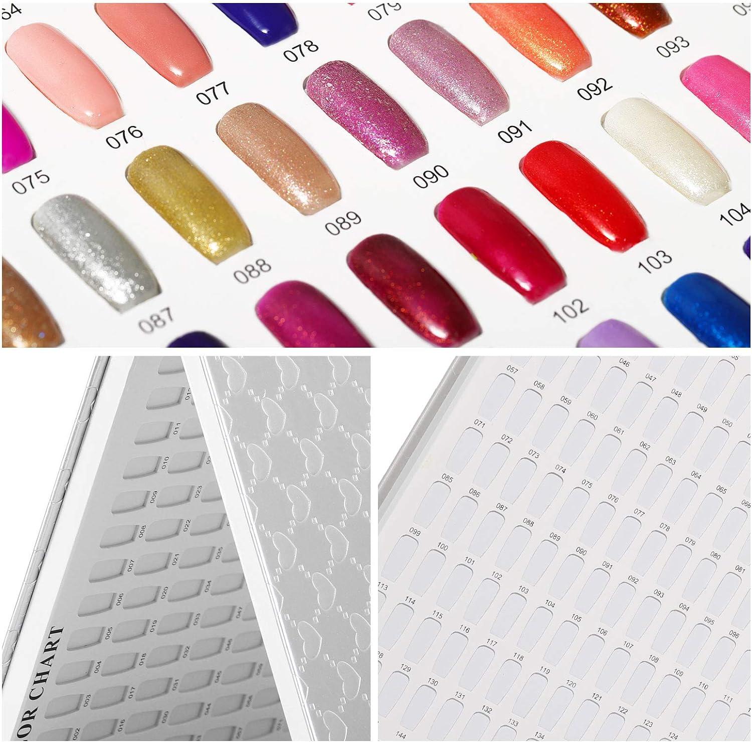BNG Professional Nail Color Display Book - 308 Colour Nail Chart, Gel ...