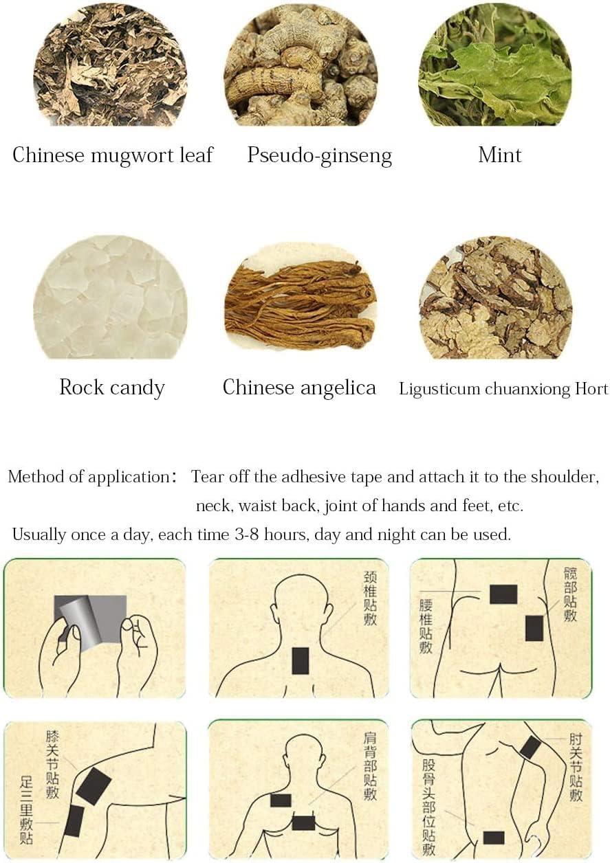 100pcs Moxibustion Patches - Pure Nature Moxa Sticker Foot Pads for ...