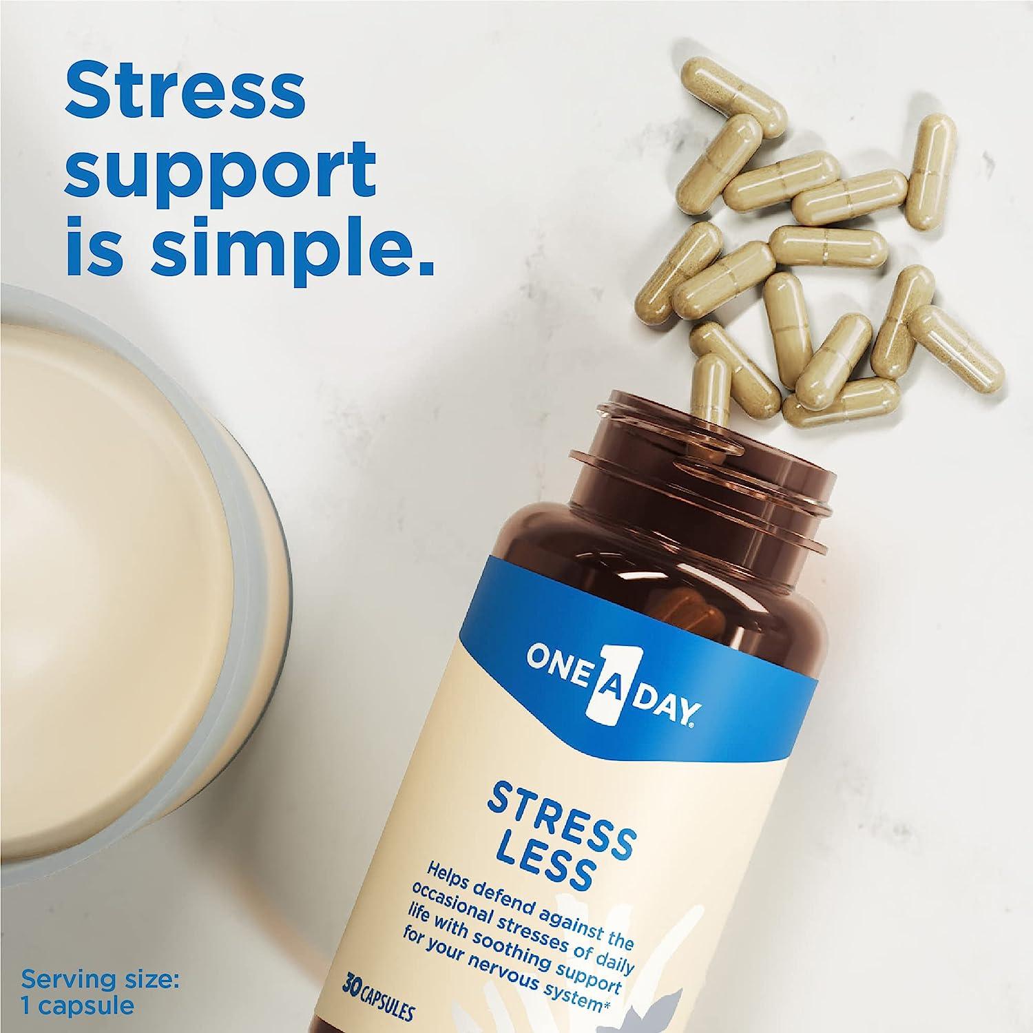 Occasional Stress Relief Supplement with Ashwagandha, Passionflower ...