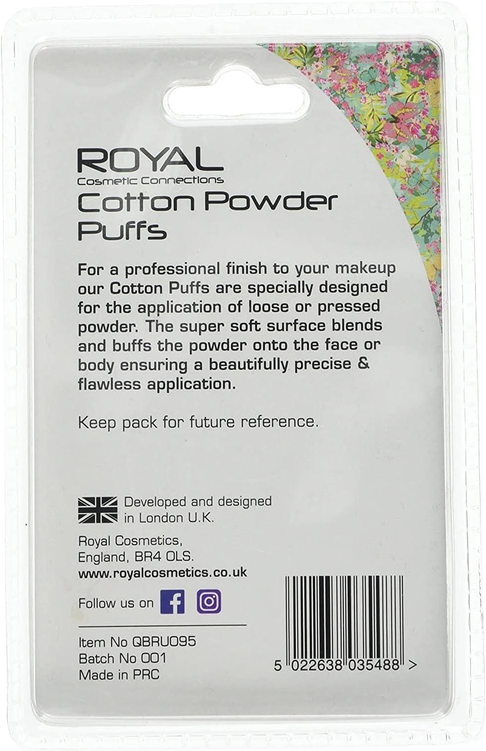 Royal Cotton Powder Puffs - 2-Piece Set for Ultimate Functionality ...
