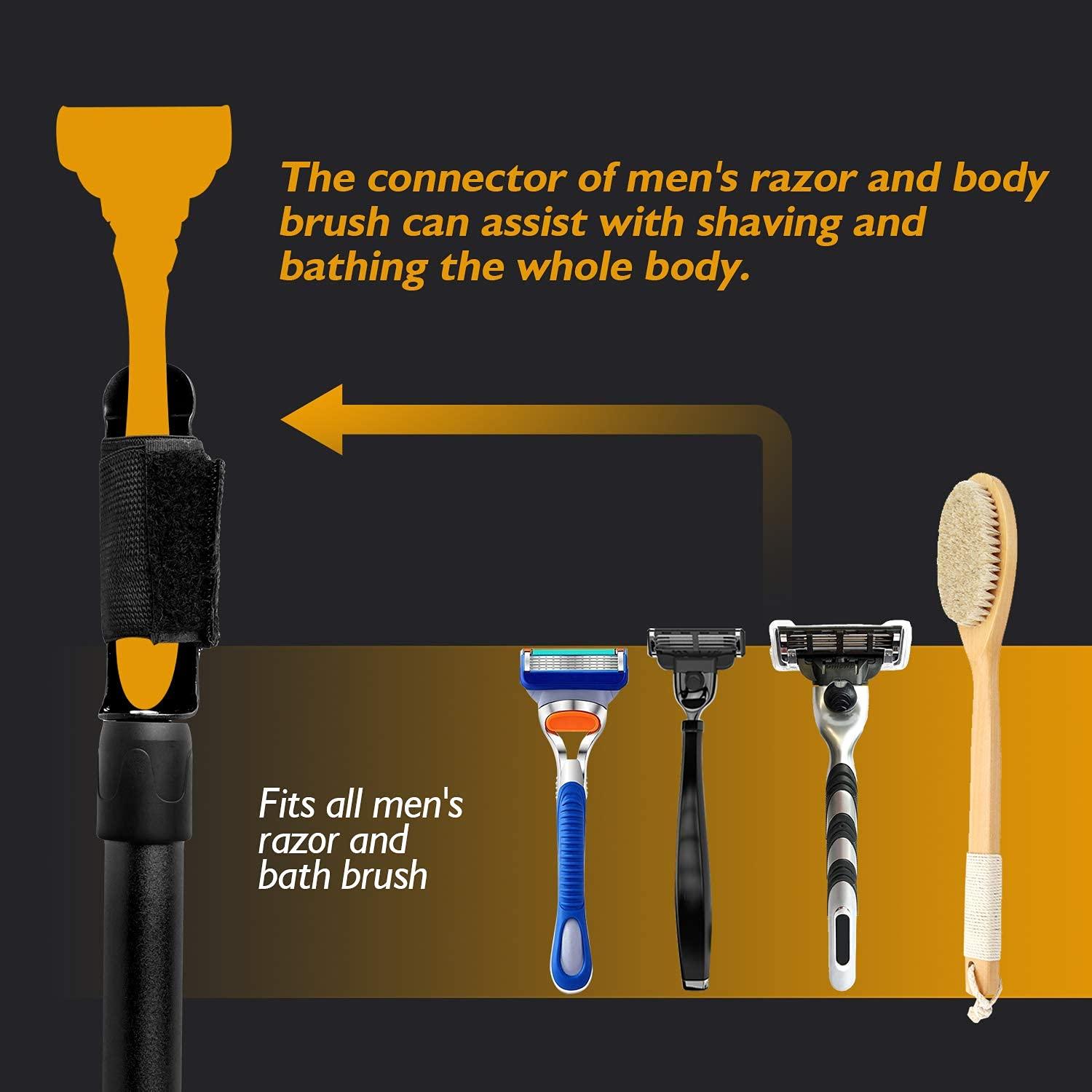 EASACE Razor Extension Shaver Handle - Adjustable Length for Body ...