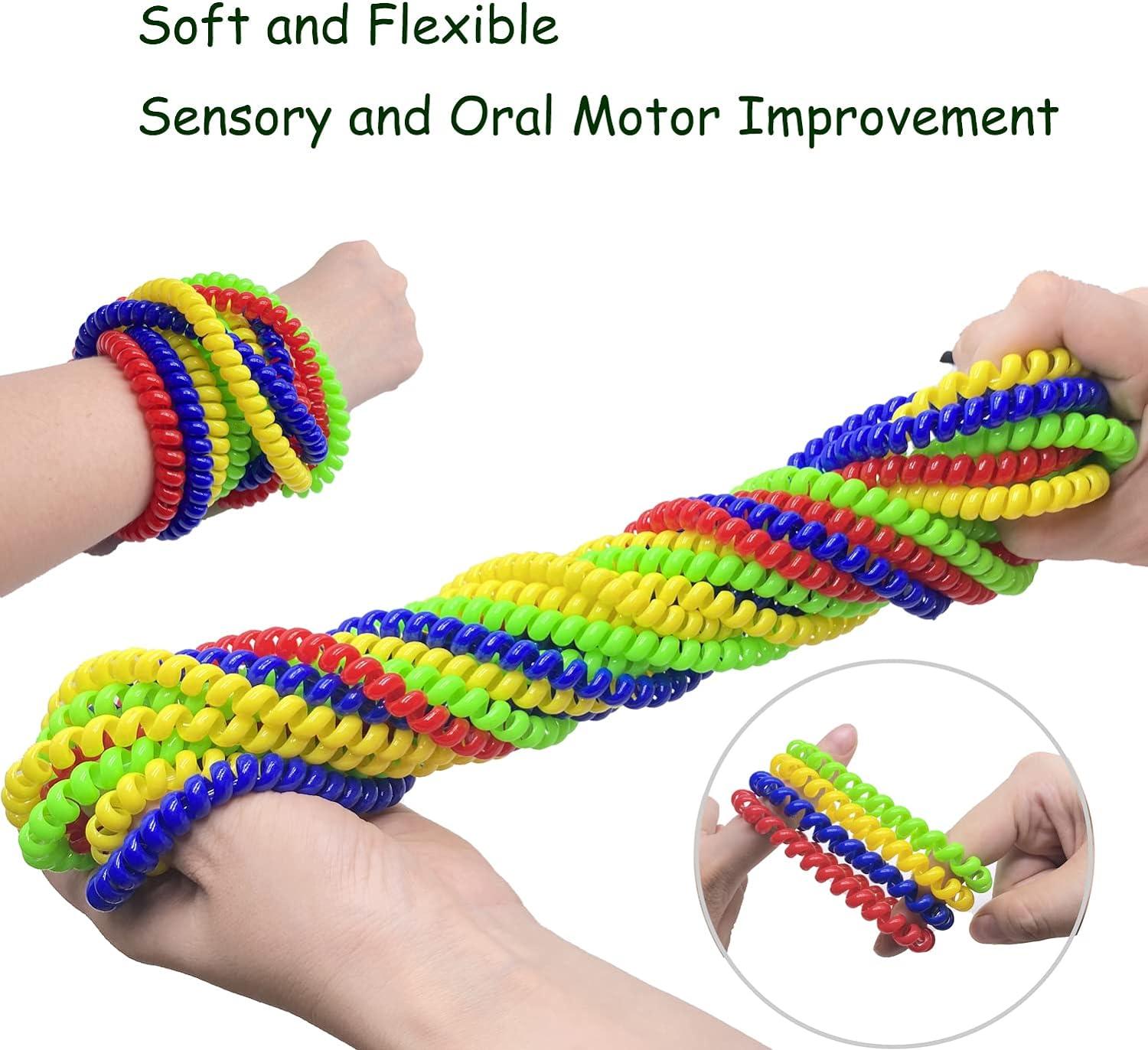 Sensory Chew Necklaces and Bracelets Set 8 Pack - Oral Sensory Toys for ...