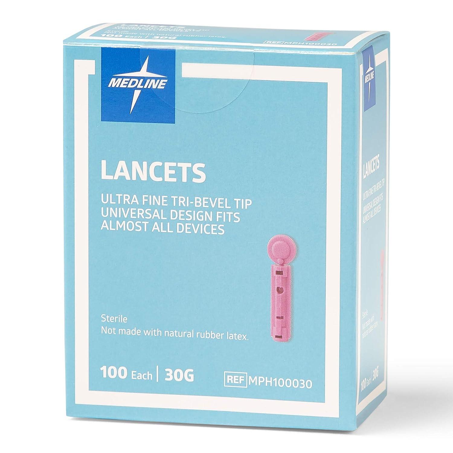Medline General Purpose Lancet 30G - Box of 100 | Compatible with ...