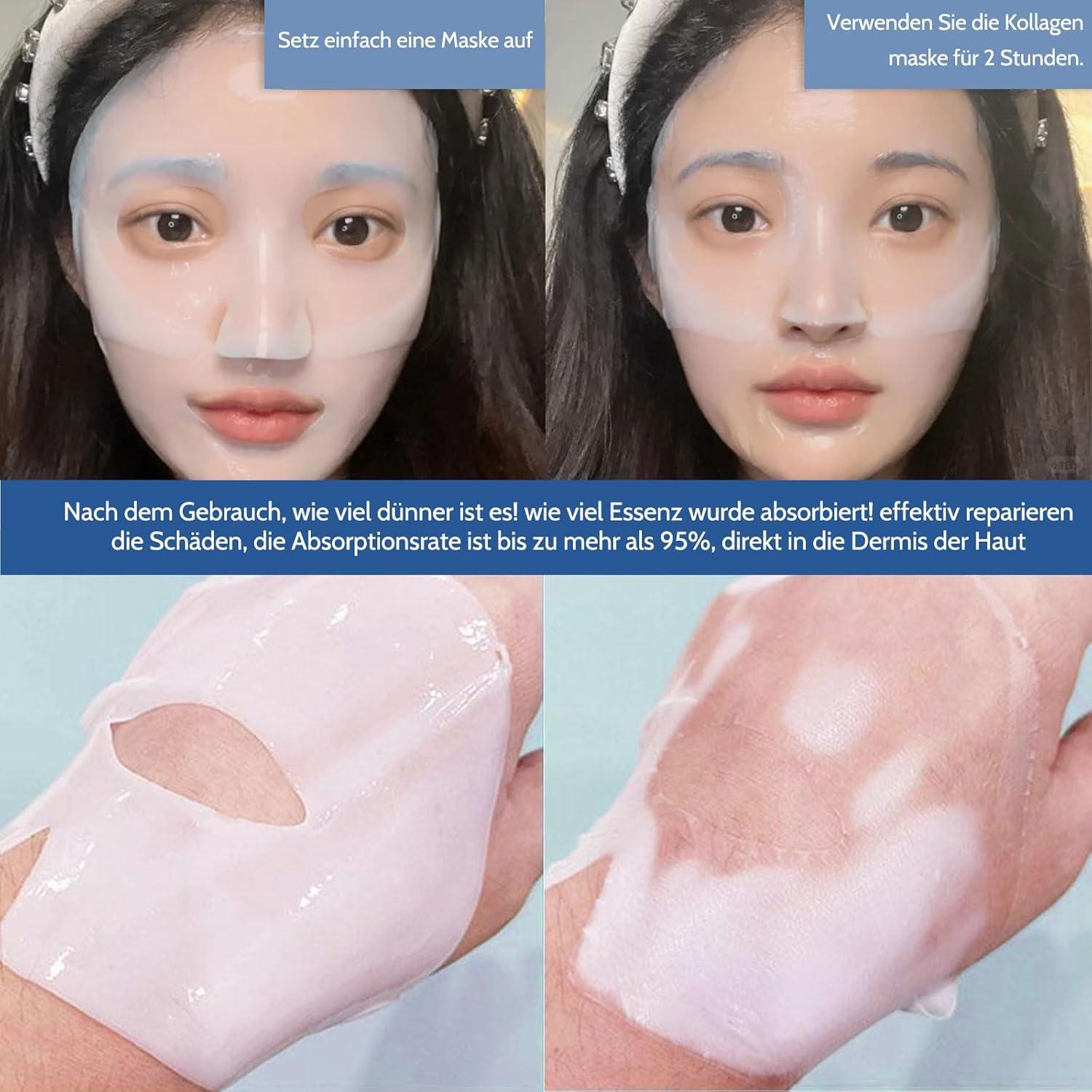 Korean Organic Collagen Real Deep Mask - Anti-Wrinkle & Lifting Face ...