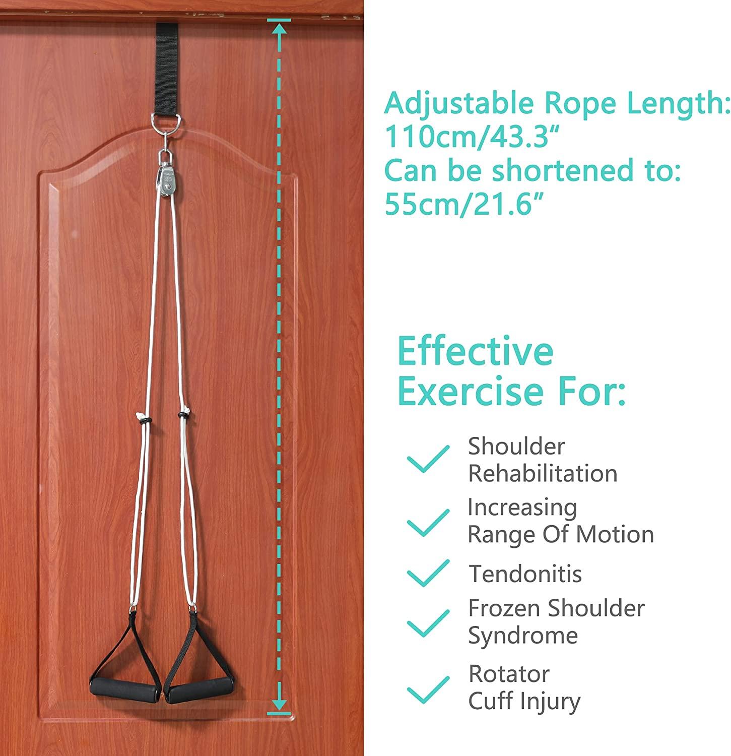 Fanwer Shoulder Pulley System for Rehab & Physical Therapy - Rotator ...