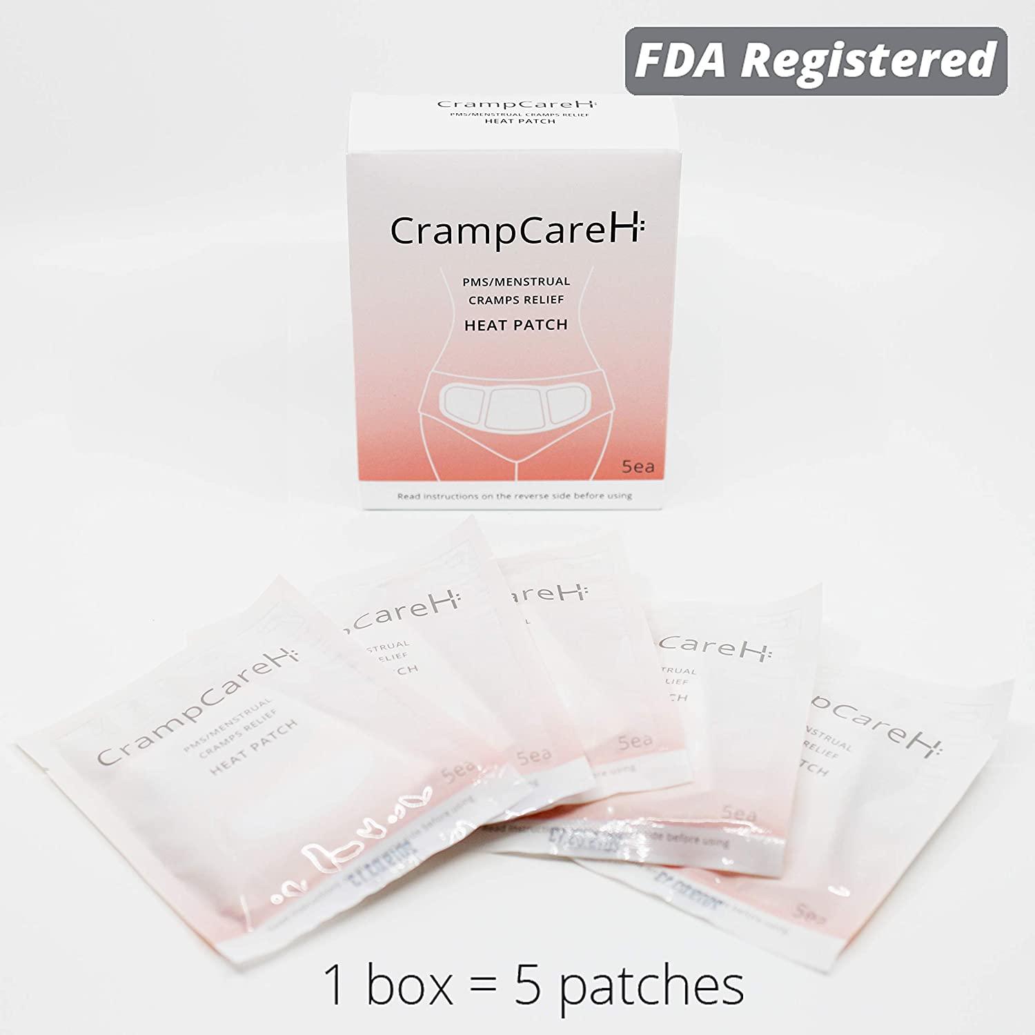 (5 Patches) CrampCareH PMS/Menstrual Cramps Relief Heat Patch | FDA ...