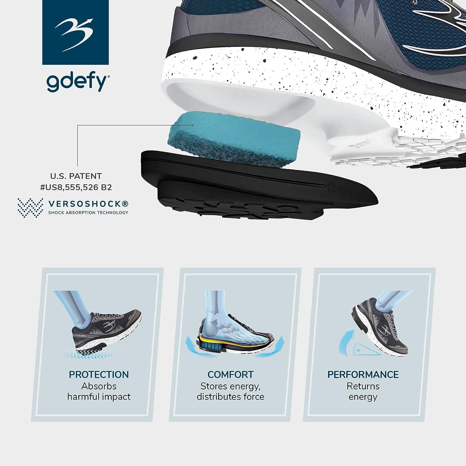 Gravity Defyer Men's Pain Relief Shoes - Arch Support for Plantar ...