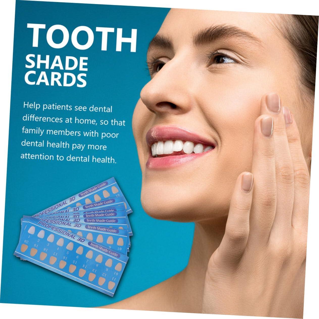 Hapinary Tooth Color Card 30-Count For Accurate Shade Matching | Teeth ...