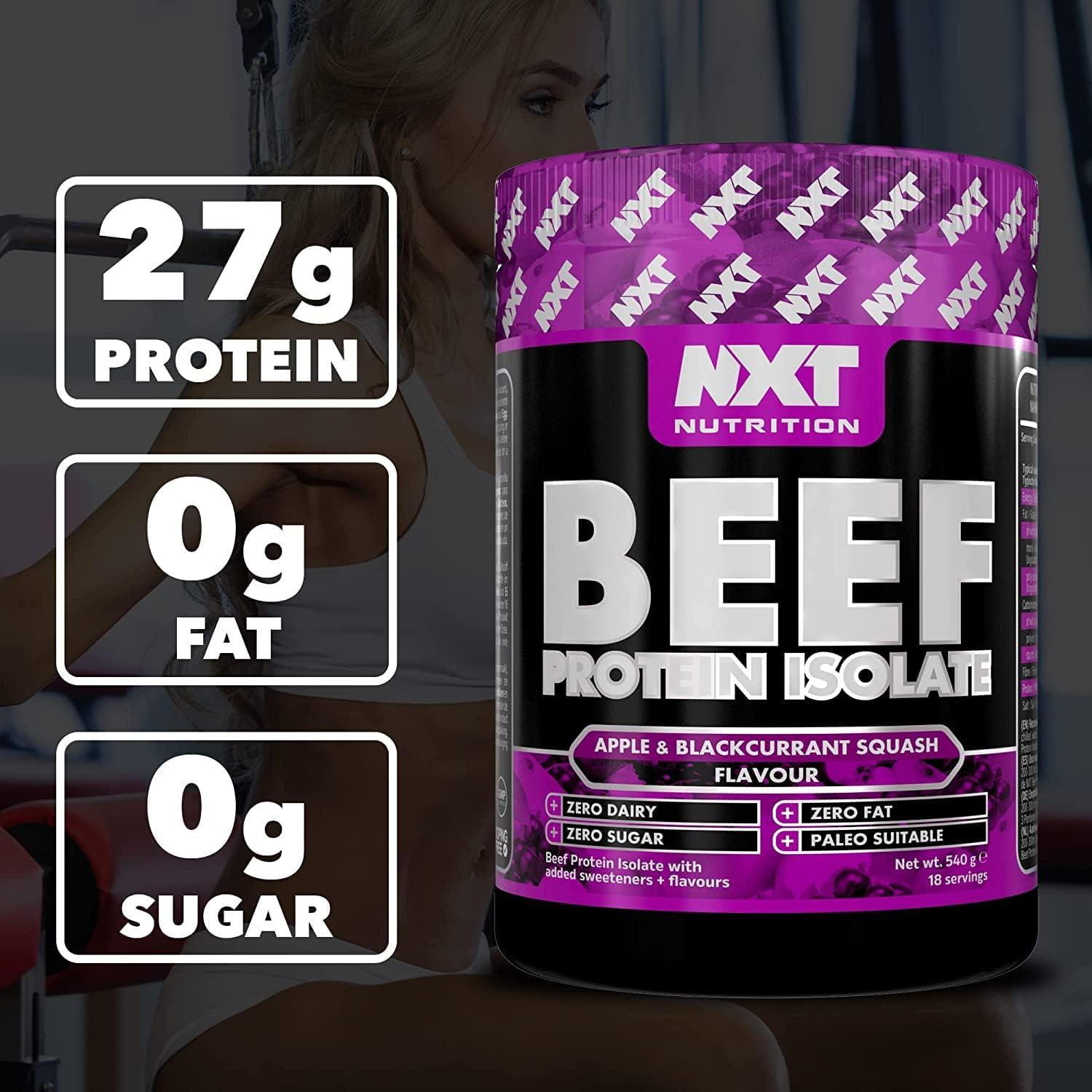 Nxt Beef Protein Isolate 540g High Protein Powder With Natural Amino