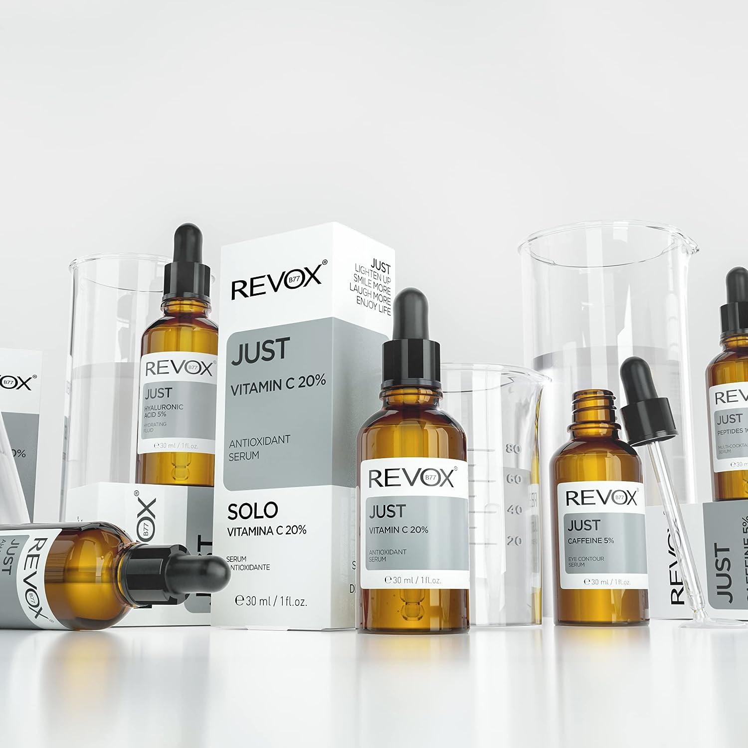 REVOX B77 JUST Vitamin C Serum - 20% Vitamin C Anti-Ageing Formula for ...