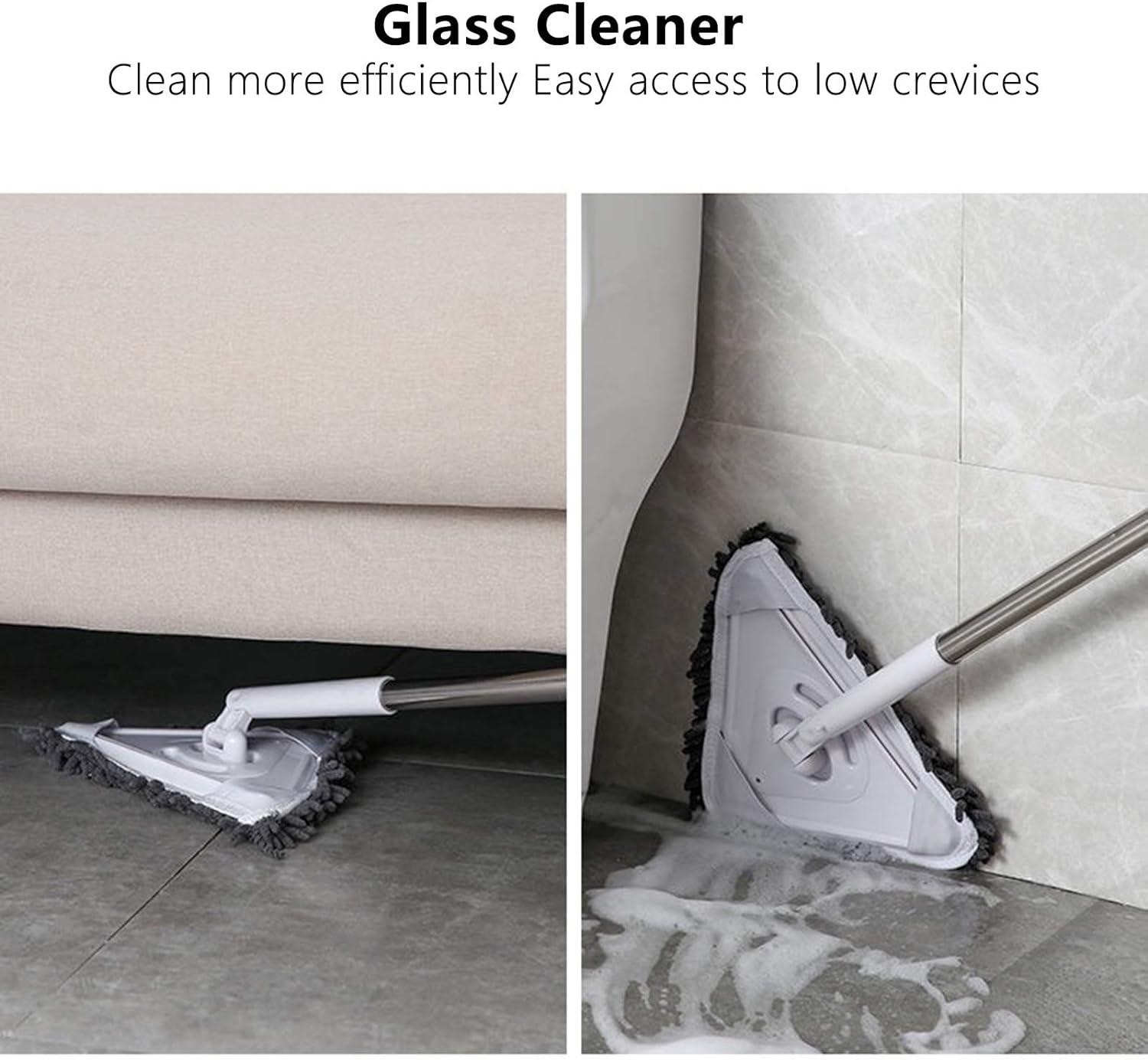 Ergonomic Triangular Glass Wiper - Extendable Cleaner for Ceilings ...