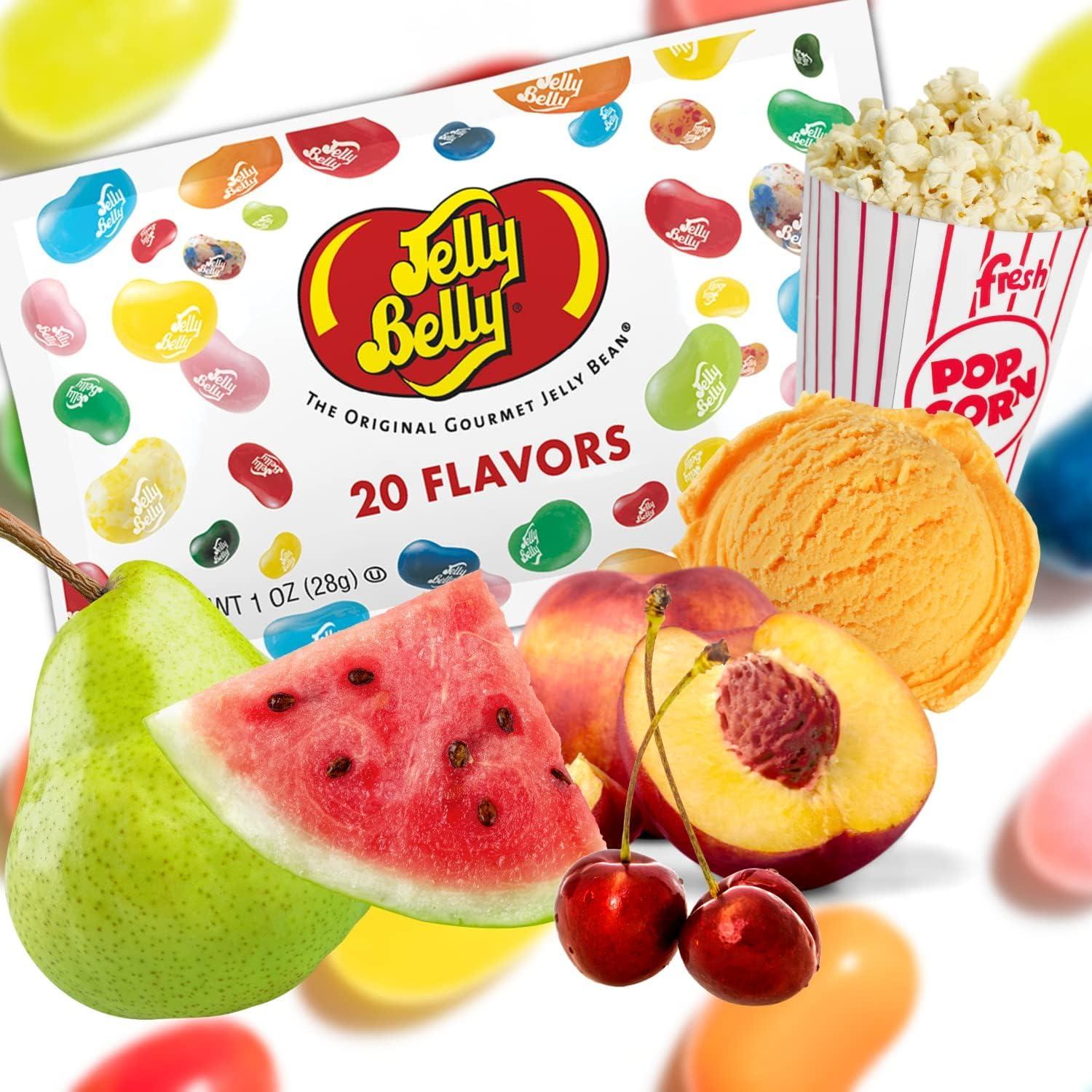 Jelly Belly 20 flavors Assorted Gourmet Jelly Beans 6-pack Bundle 28g ...
