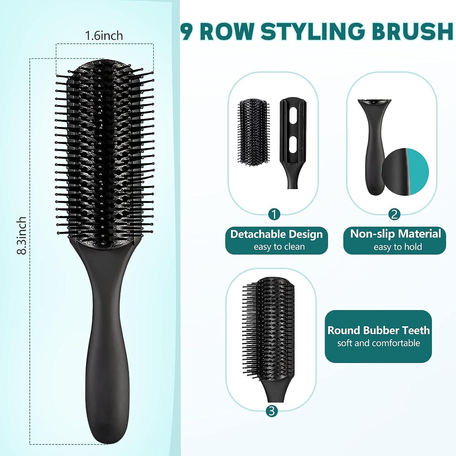 14pcs Hair Brush Set for Black Natural Hair | Detangling Brushes for 2a-4c Texture | Curly Hair ...