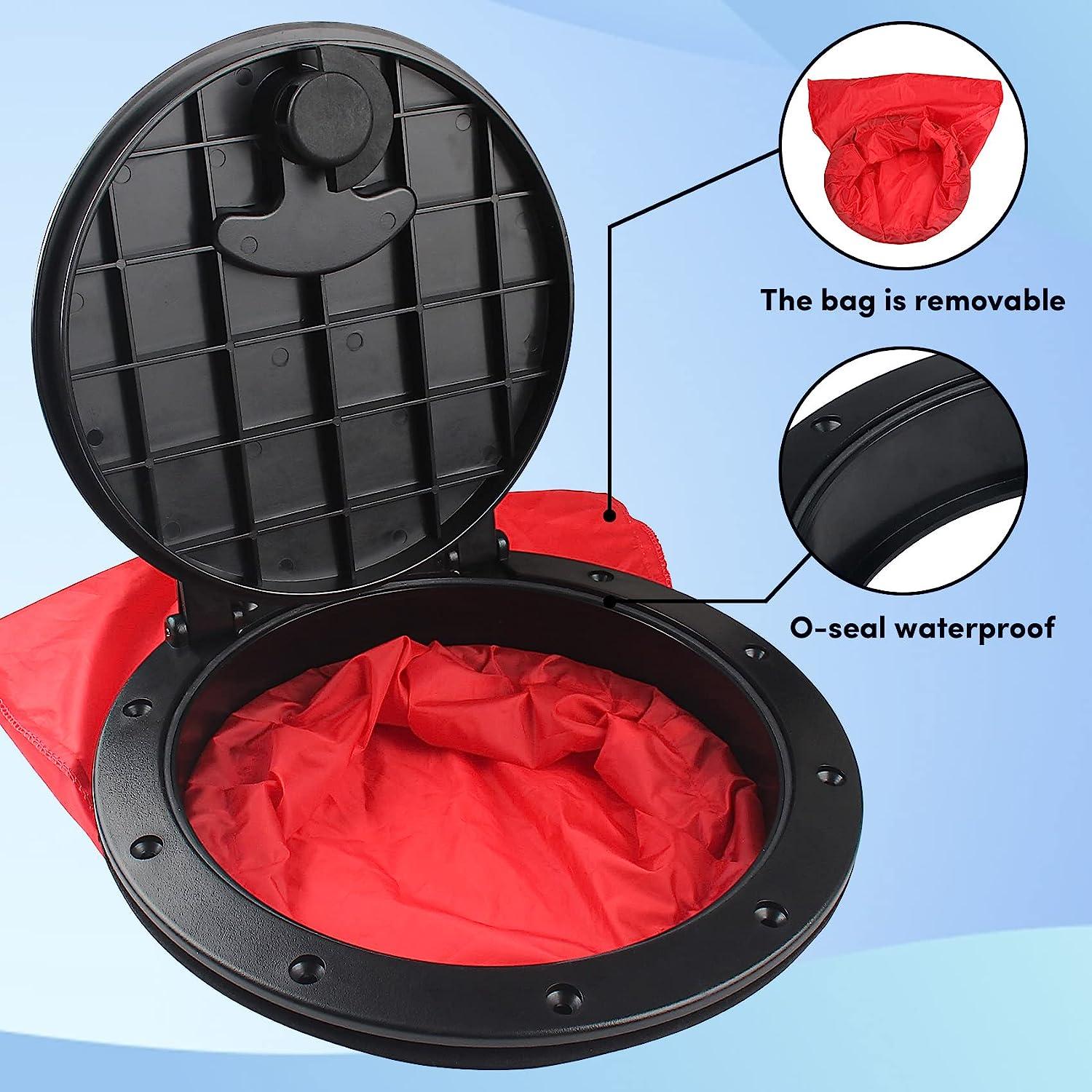 VEITHI 8 Inch Deck Plate Kit with Storage Bag | Boat & Kayak Rigging ...