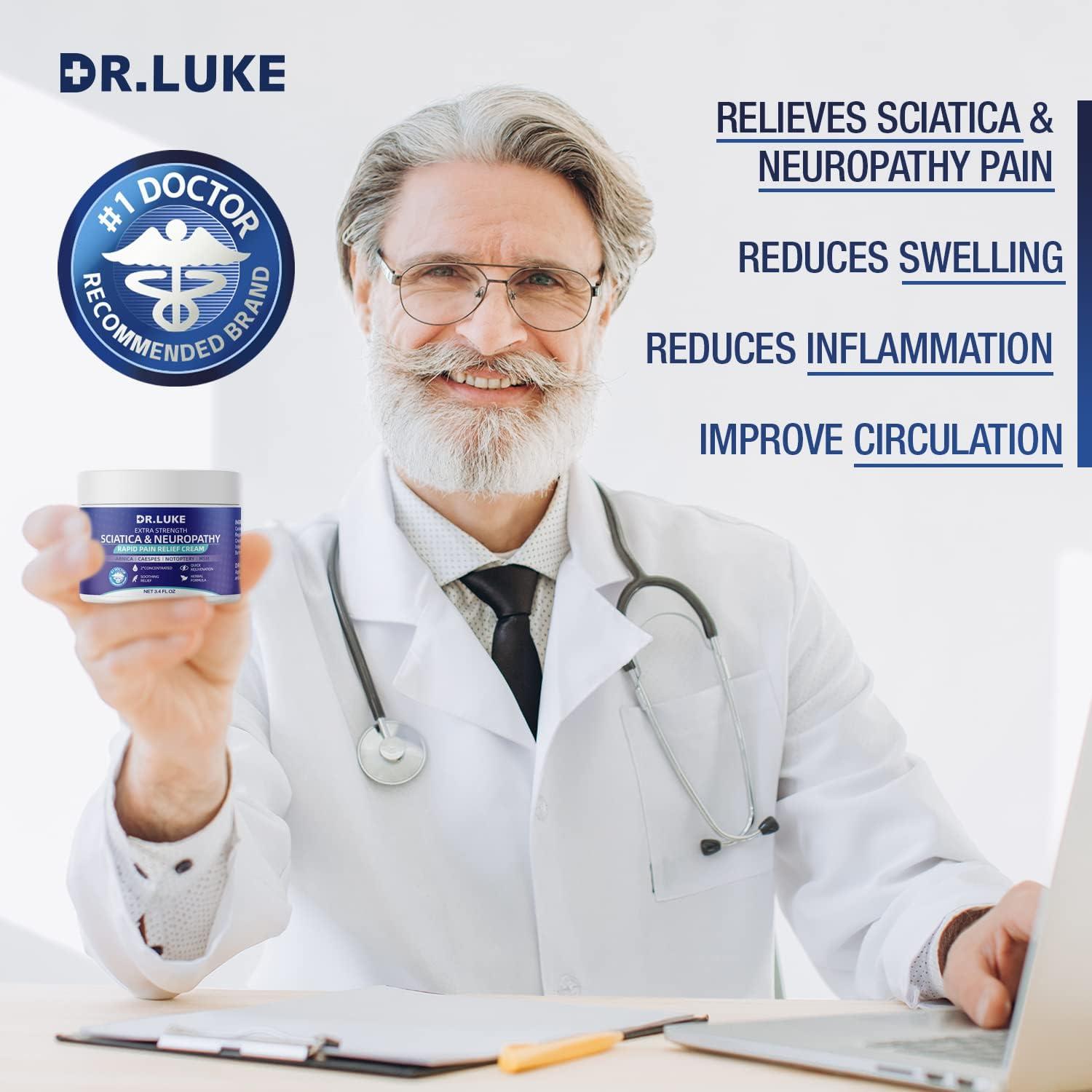 Dr. Luke Naturals Neuropathy Pain Relief Cream - 3.4 oz | Sciatica ...
