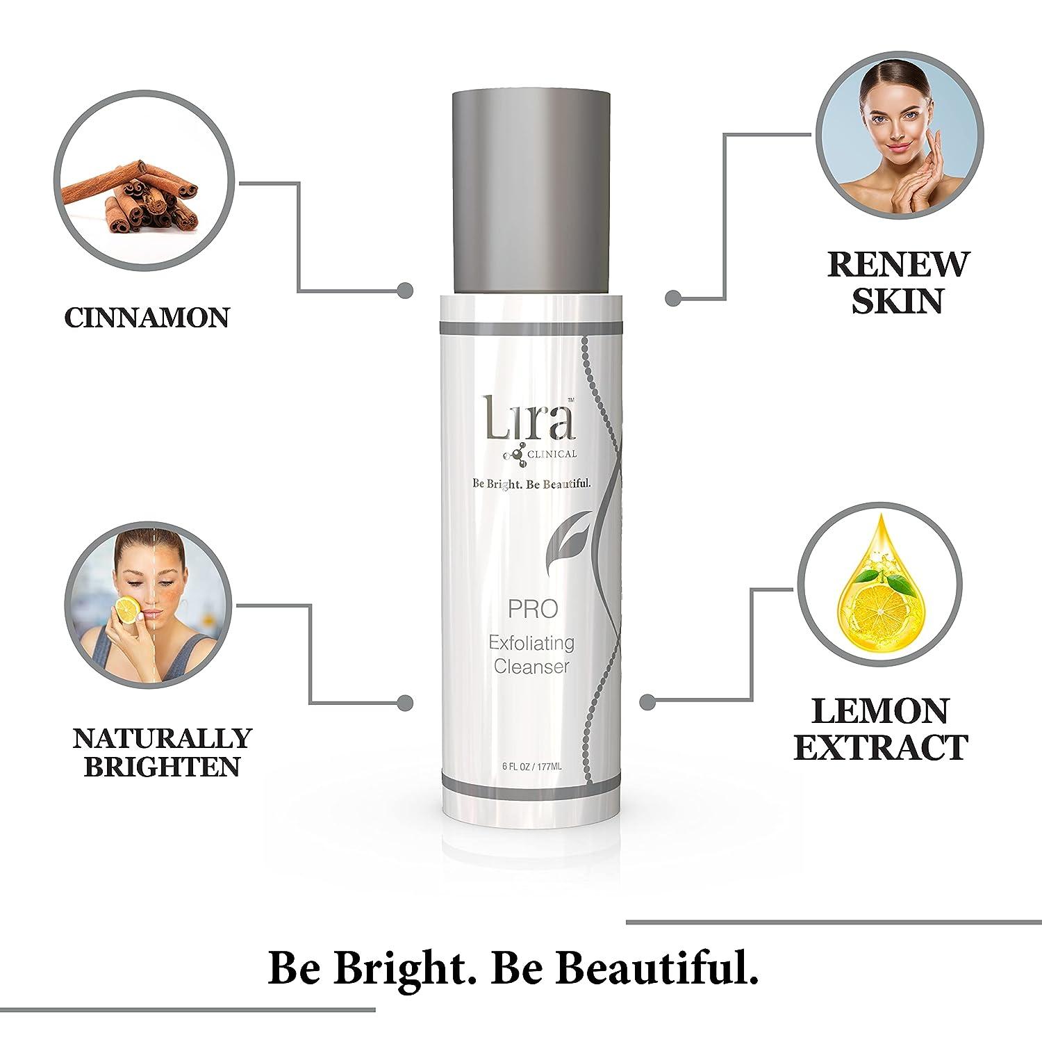 Lira Clinical Pro Exfoliating Face Cleanser 6 Oz - Brightening Facial ...