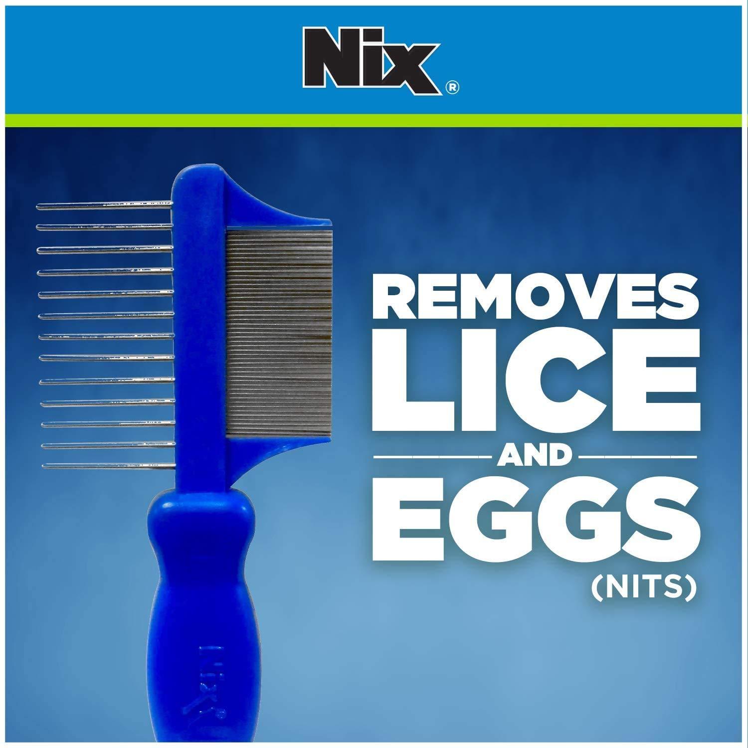 Nix Premium 2-Sided Metal Head Lice & Nits Removal Comb