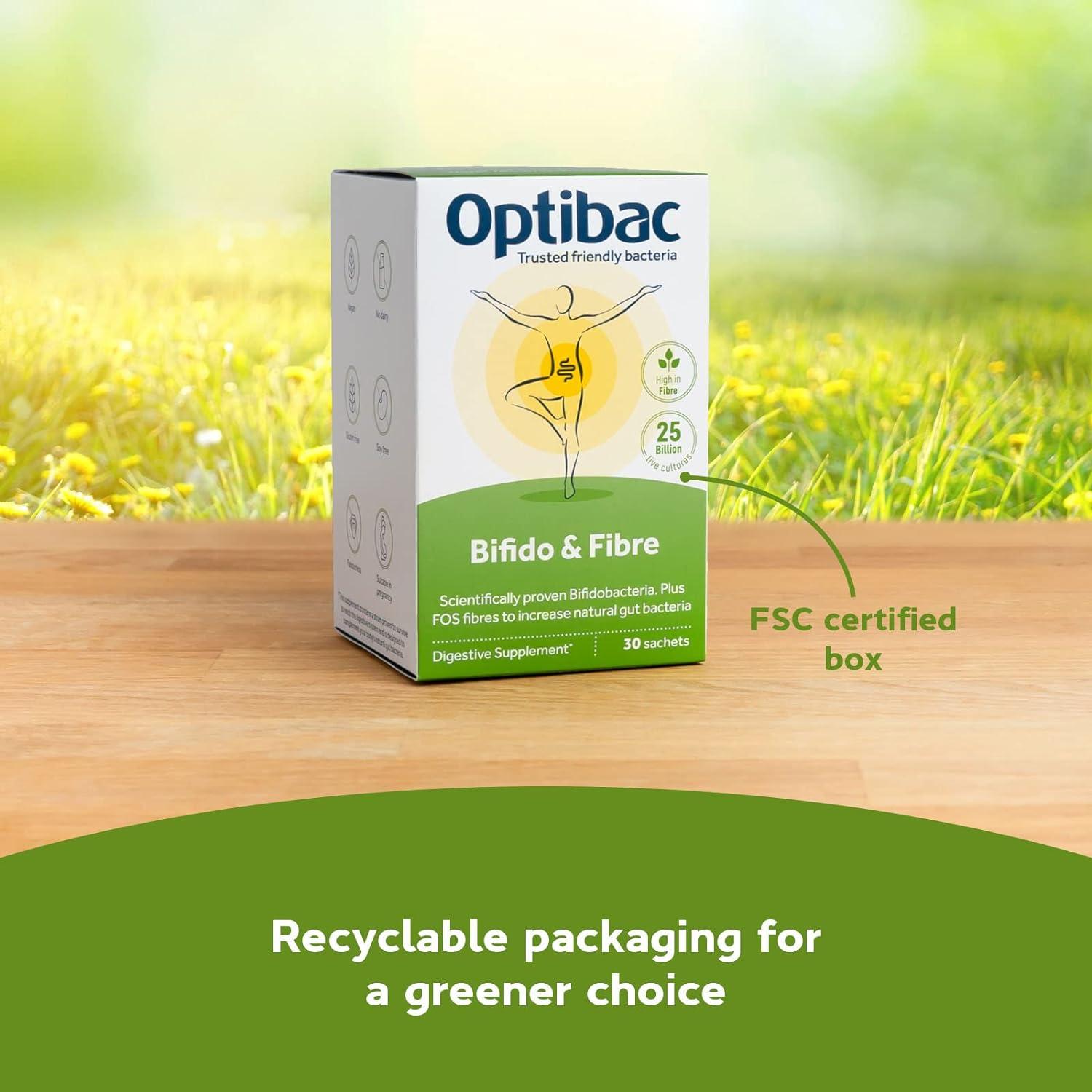 Optibac Probiotics Bifido & Fibre - Vegan Digestive Supplement | 25 ...