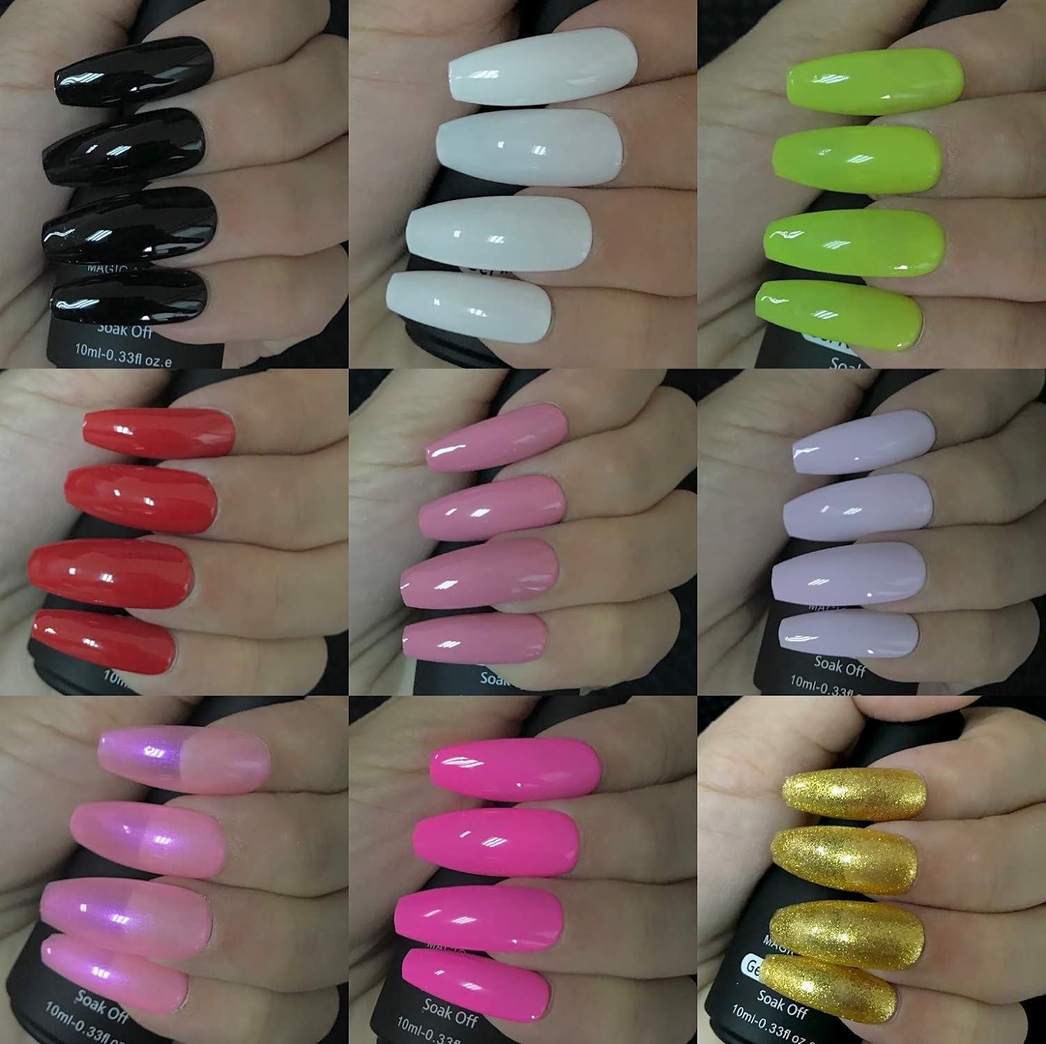 Magic Armor 600-Piece French Nail Tips | Press-On Ballerina Nails with ...