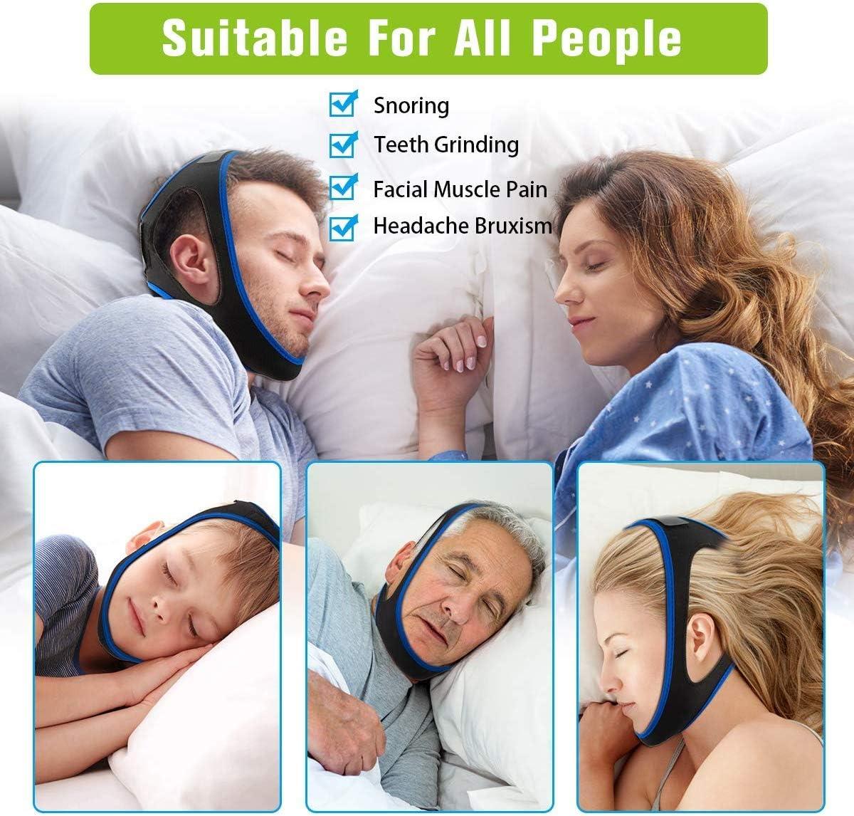2023 Upgrade Anti-Snoring Chin Strap for Men and Women - Adjustable ...