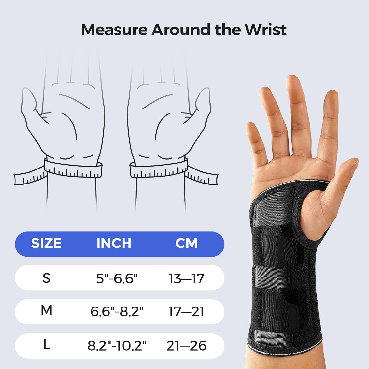 FREETOO S-Shaped Wrist Support Brace for Arthritis - Adjustable Carpal ...