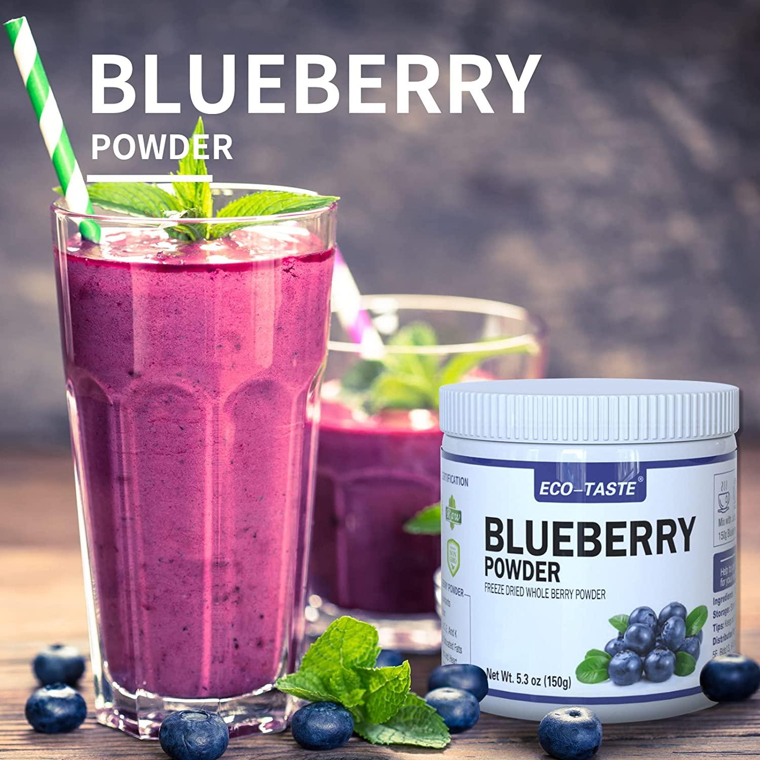 Blueberry Powder 5.3oz (150g) - Freeze Dried Berry Powder | 100% Pure ...