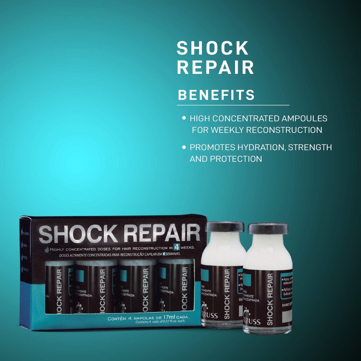 Truss Shock Repair Hair Treatment Ampoules - Weekly Reconstruction ...