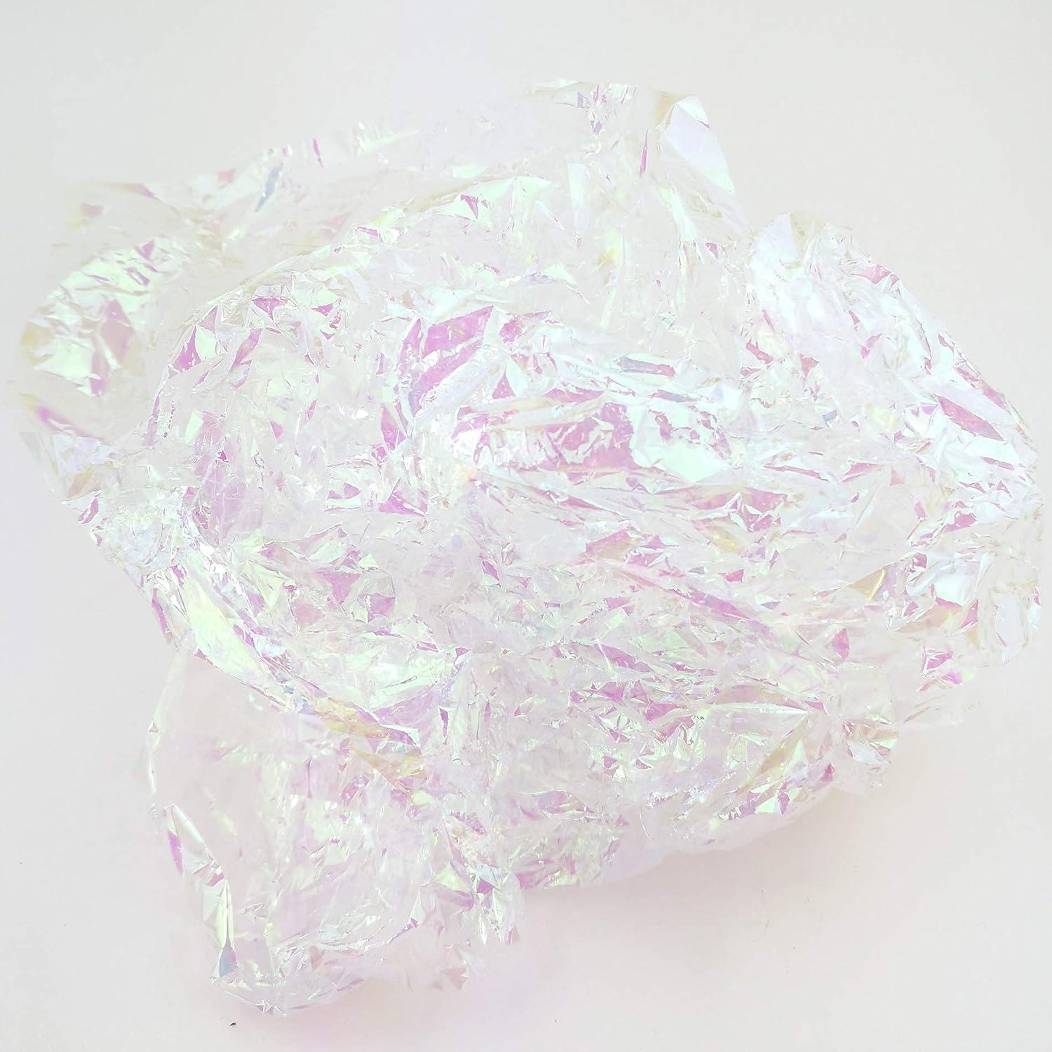 Iridescent Film Rainbow Cellophane - Opal White | Unique Colorful ...