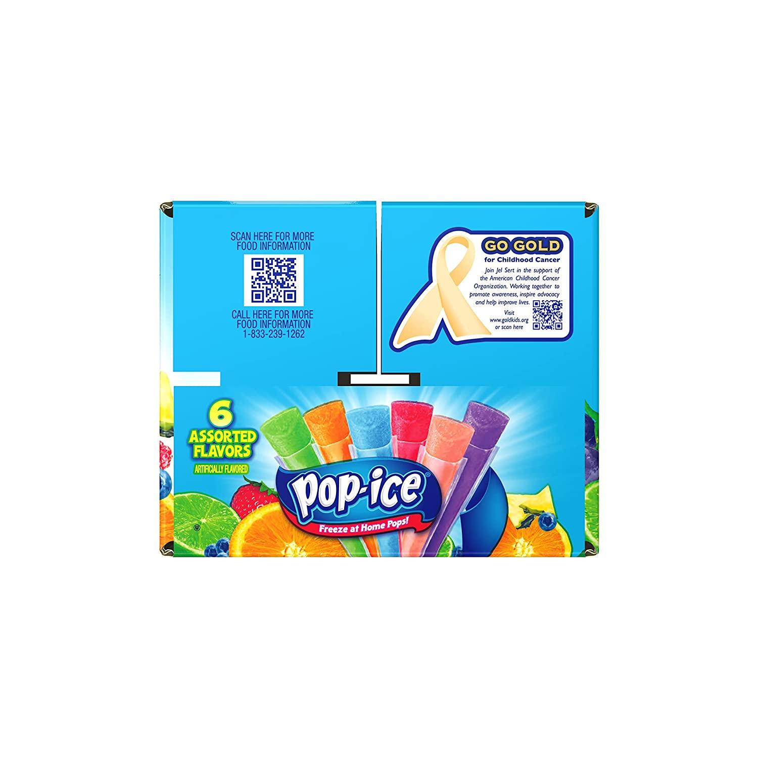 Pop Ice Assorted Flavors 1.5 Ounce (Pack of 100) 73100 | Buy Now with ...