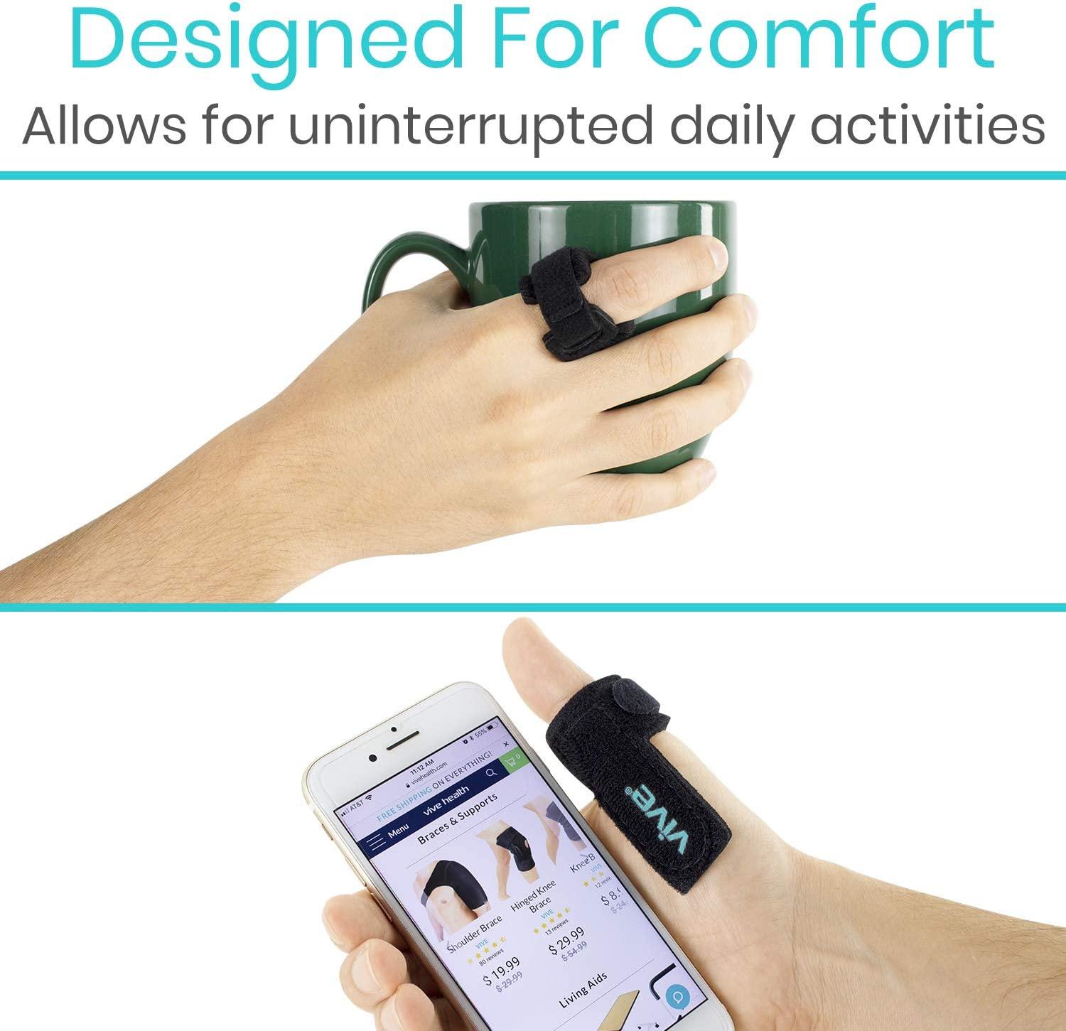 Vive Trigger Finger Splint - Support Brace for Middle Ring Index Thumb ...