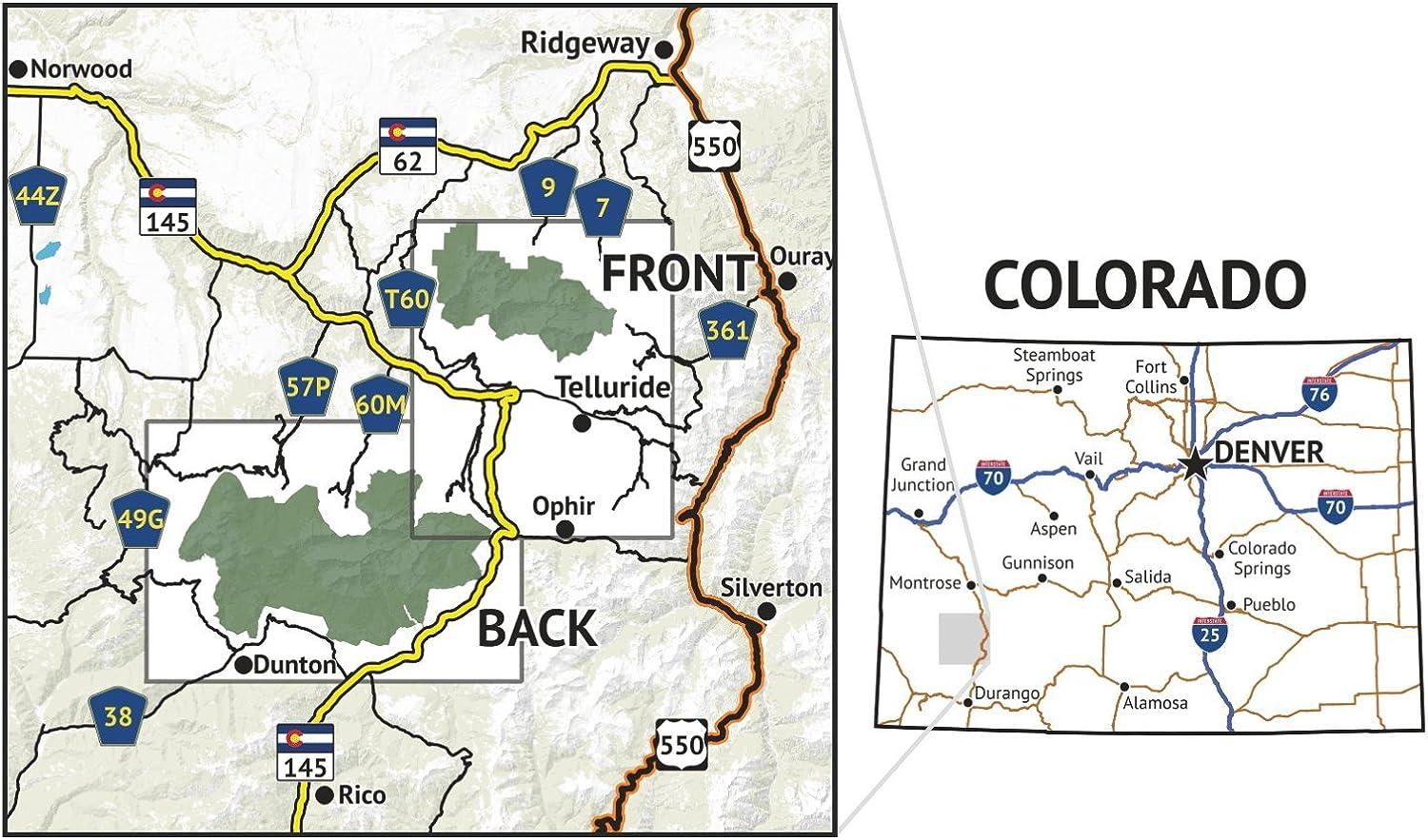 Mapa De Telluride Colorado