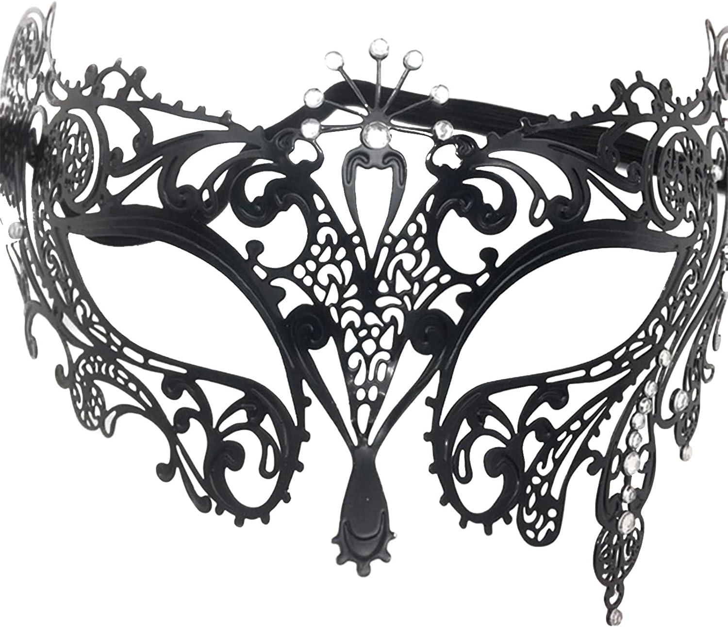 Deluxe Couple Masquerade Mask 2 Pack - Venetian Realistic Silicone Half ...