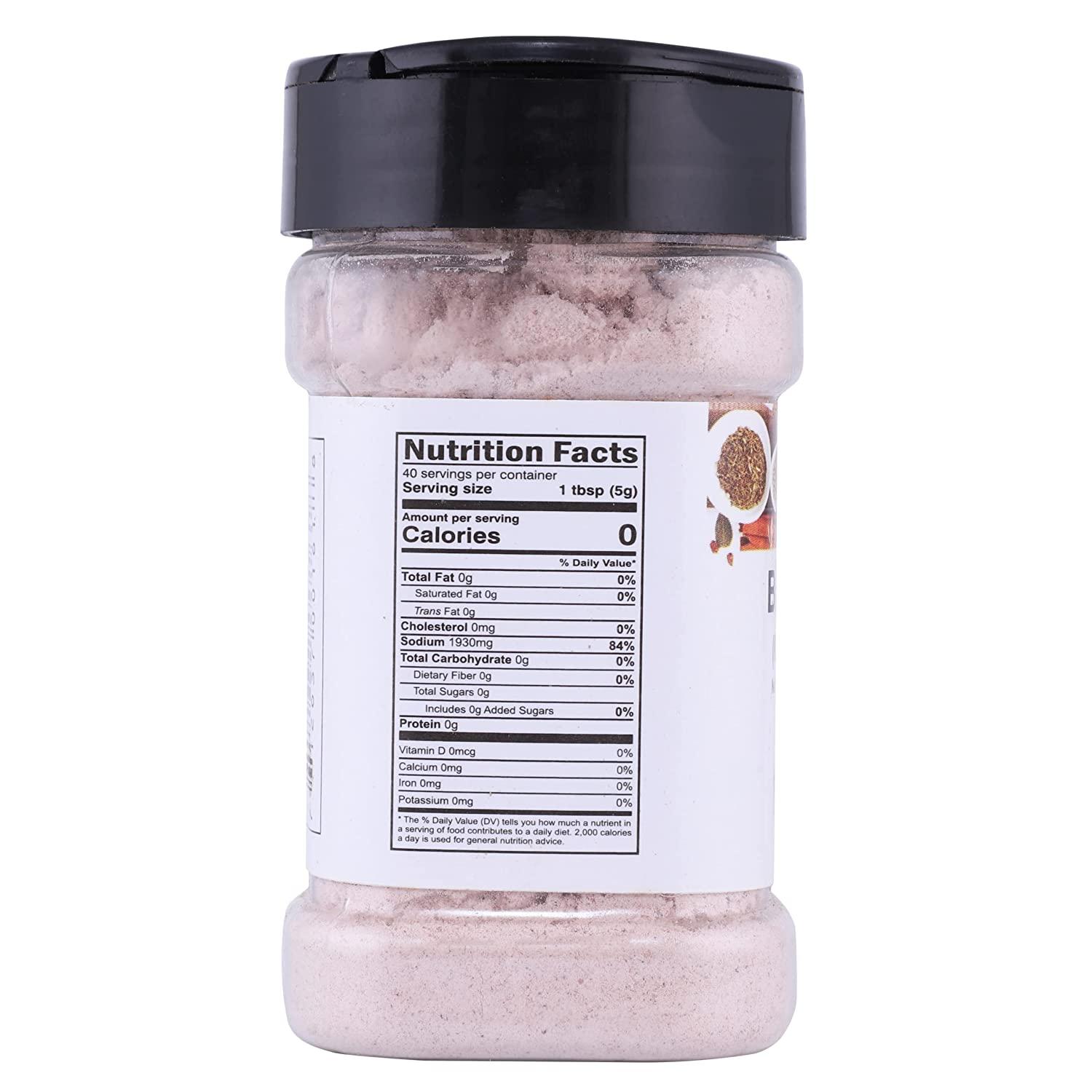 TAJ Premium Indian Black Salt Powder Kala Namak (7-Ounce) 7 Ounce (Pack ...