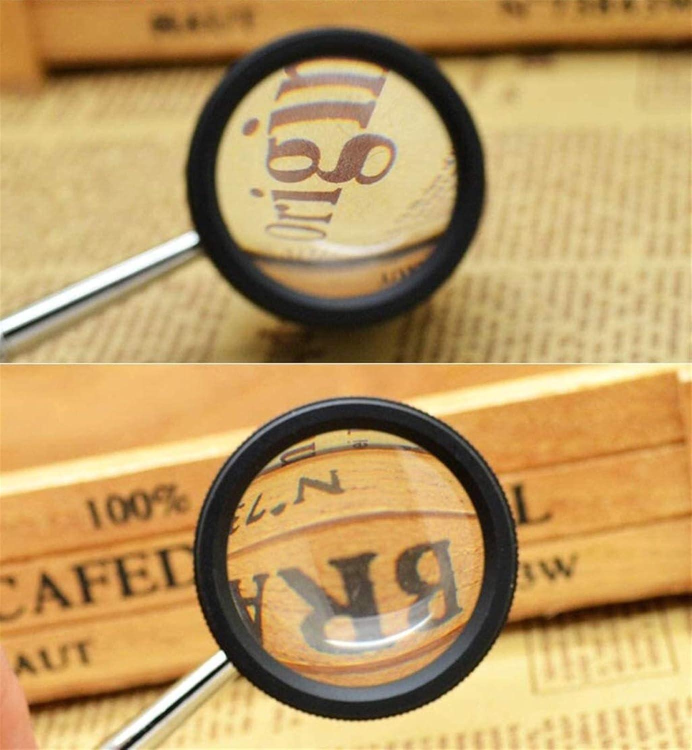 Lightweight Magnifying Glass 35X50 Handheld Full Metal 35 Times Double ...