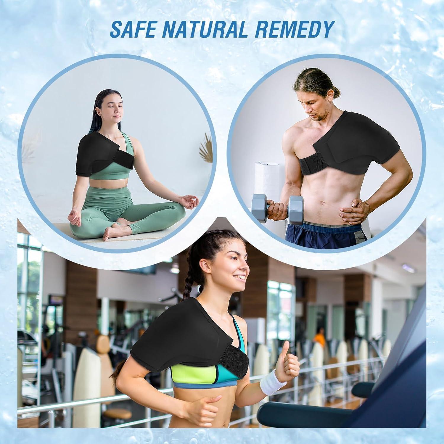Tolaccea Gel Shoulder Cooling Pads | Reusable Cold Warm Compress for ...